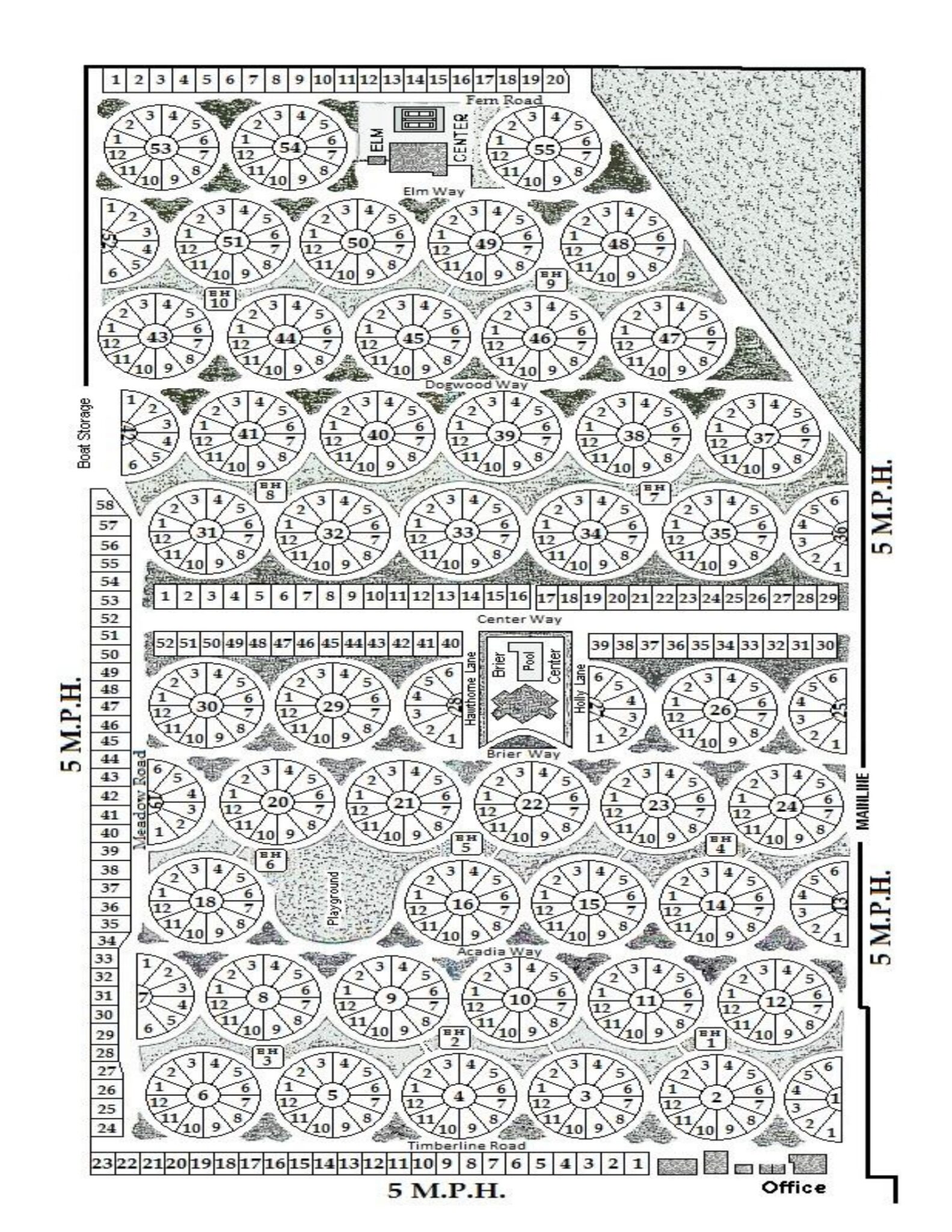 Park Map - Birch Bay Leisure Park