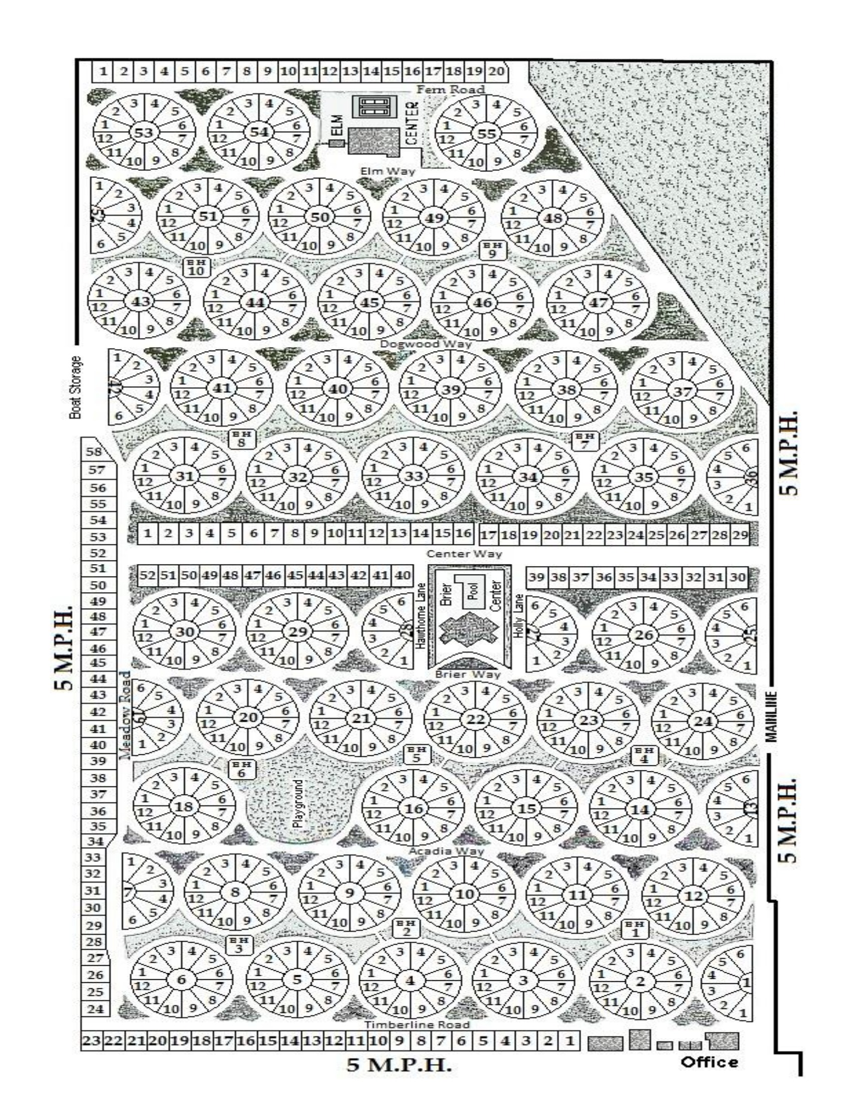 Park Map - Birch Bay Leisure Park